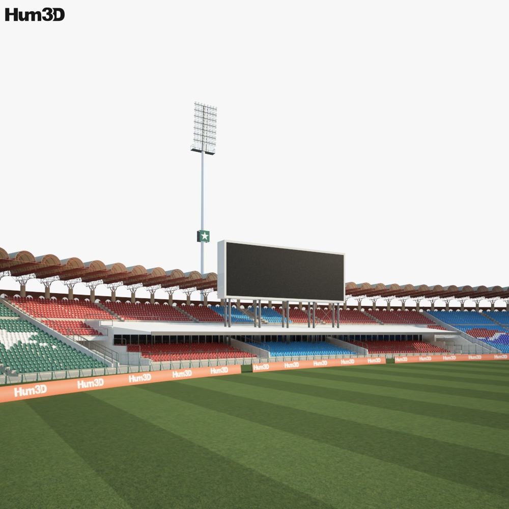 Gaddafi Stadium 3D model - Download Stadium on 3DModels.org