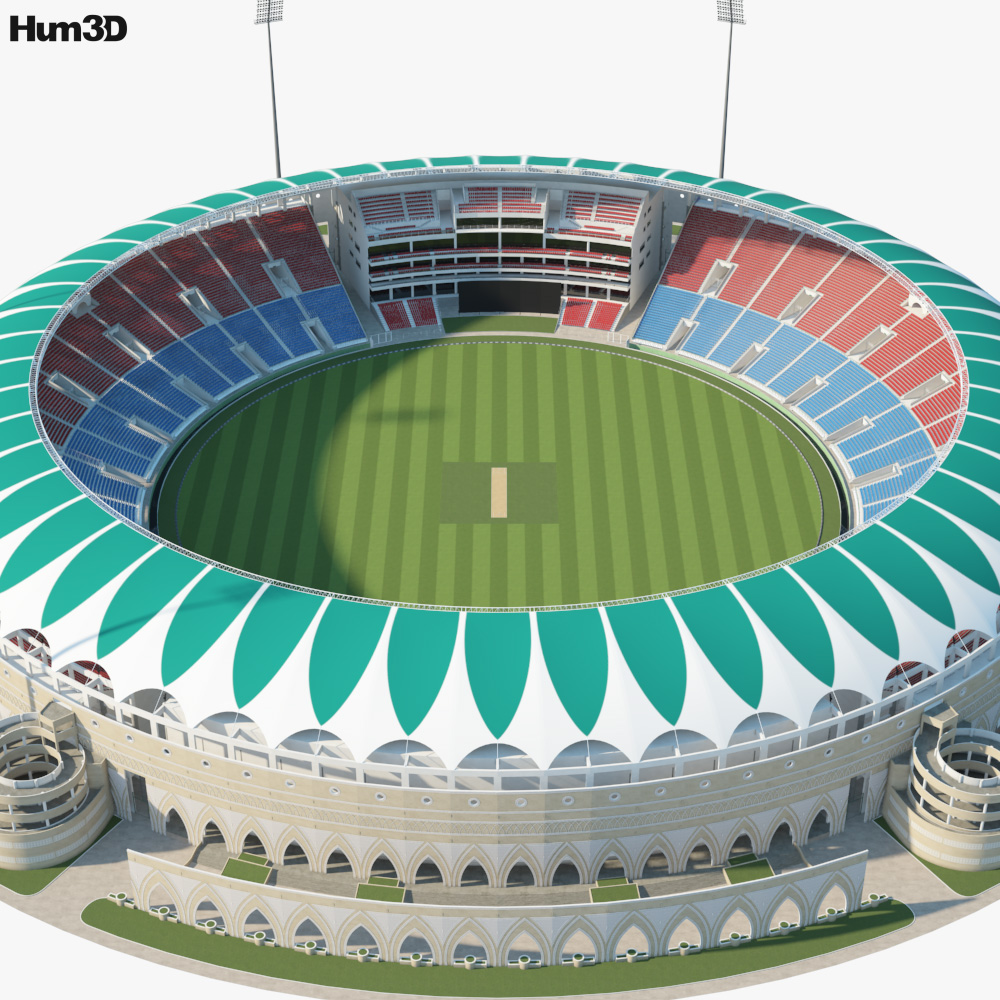 Ekana Cricket Stadium 3D model - Download Stadium on 3DModels.org