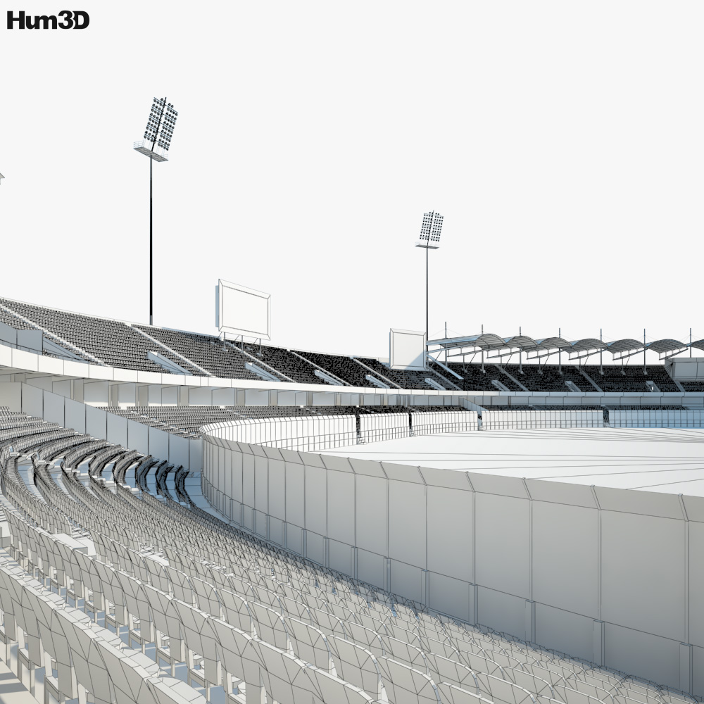 Sher-e-Bangla National Cricket Stadium 3D model - Download Stadium on ...