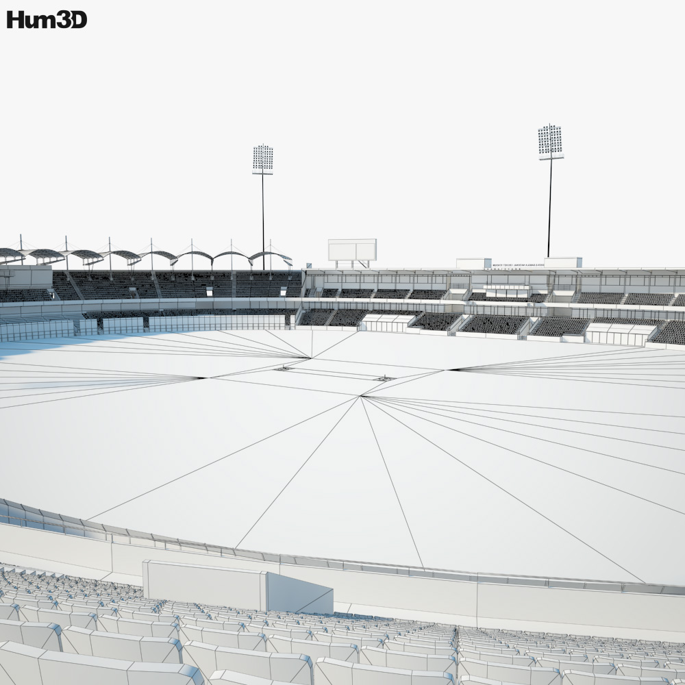 Sher-e-Bangla National Cricket Stadium 3D model - Download Stadium on ...