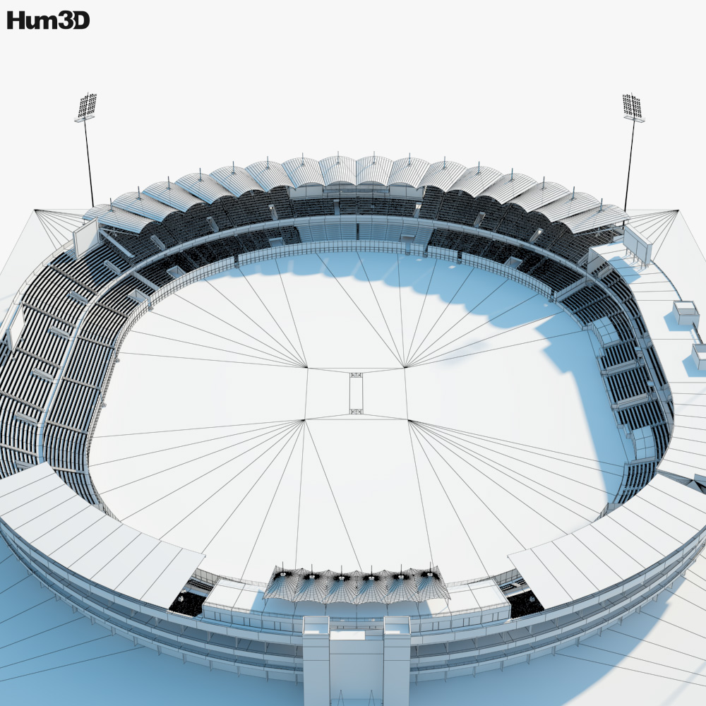 Sher-e-Bangla National Cricket Stadium 3D model - Download Stadium on ...