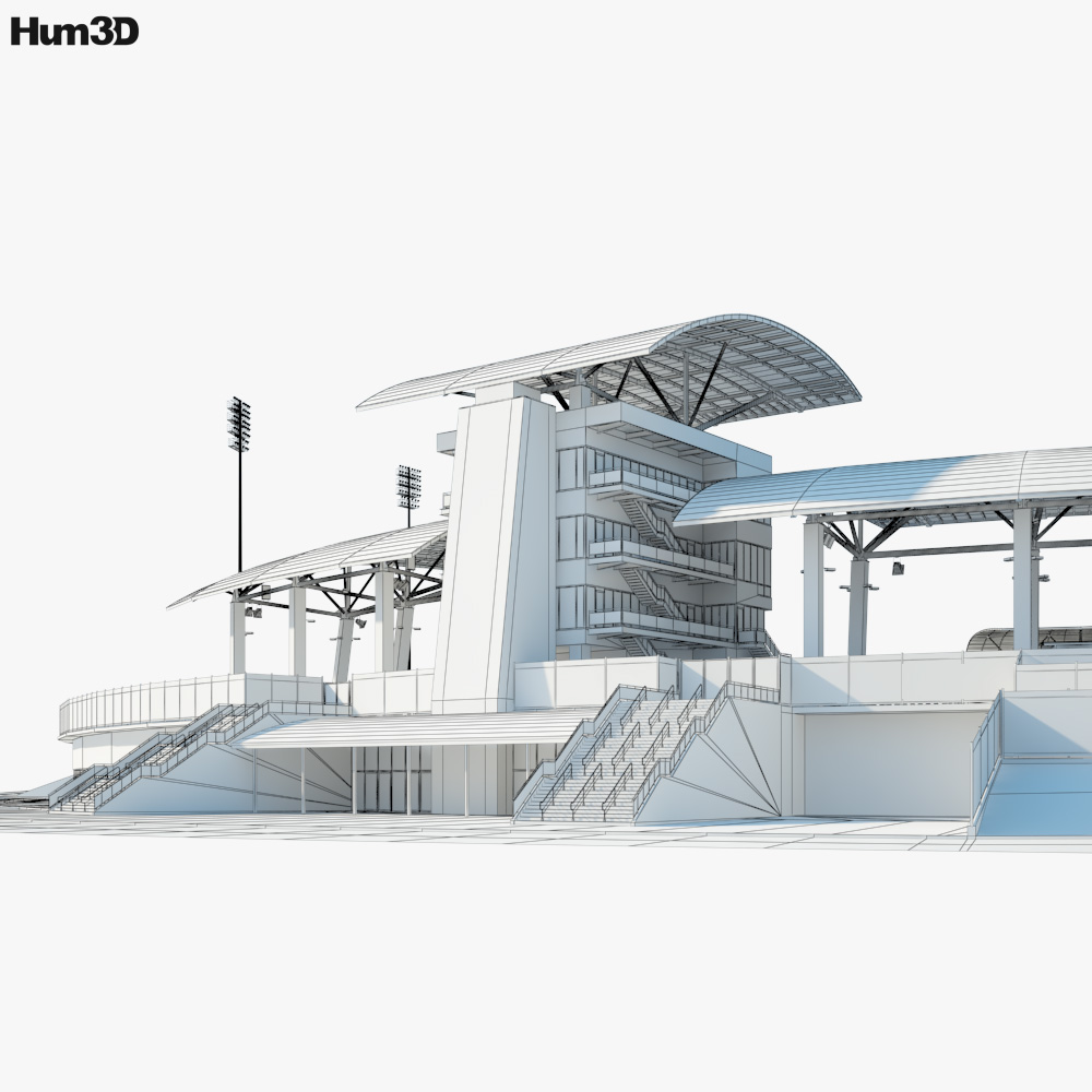 Brian Lara Cricket Academy 3D model - Download Stadium on 3DModels.org