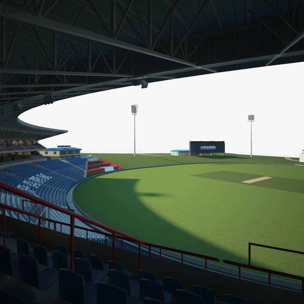 SuperSport Park Cricket Stadium 3D model - Download Stadium on 3DModels.org