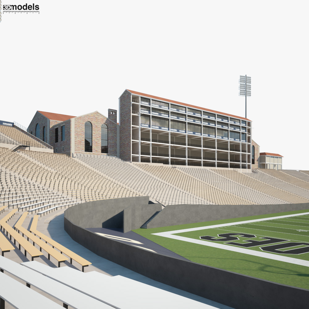 Folsom Field 3D model - Download Stadium on 3DModels.org