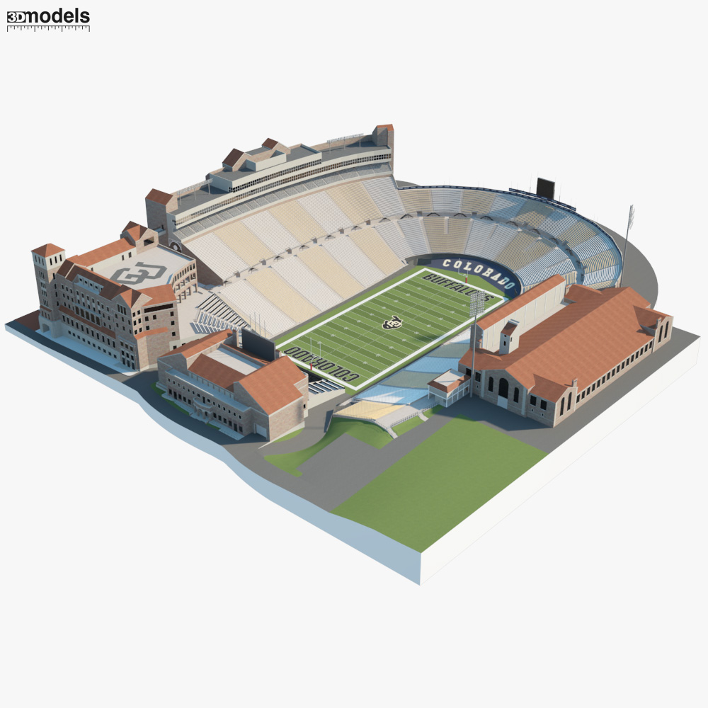 Folsom Field 3D model - Download Stadium on 3DModels.org