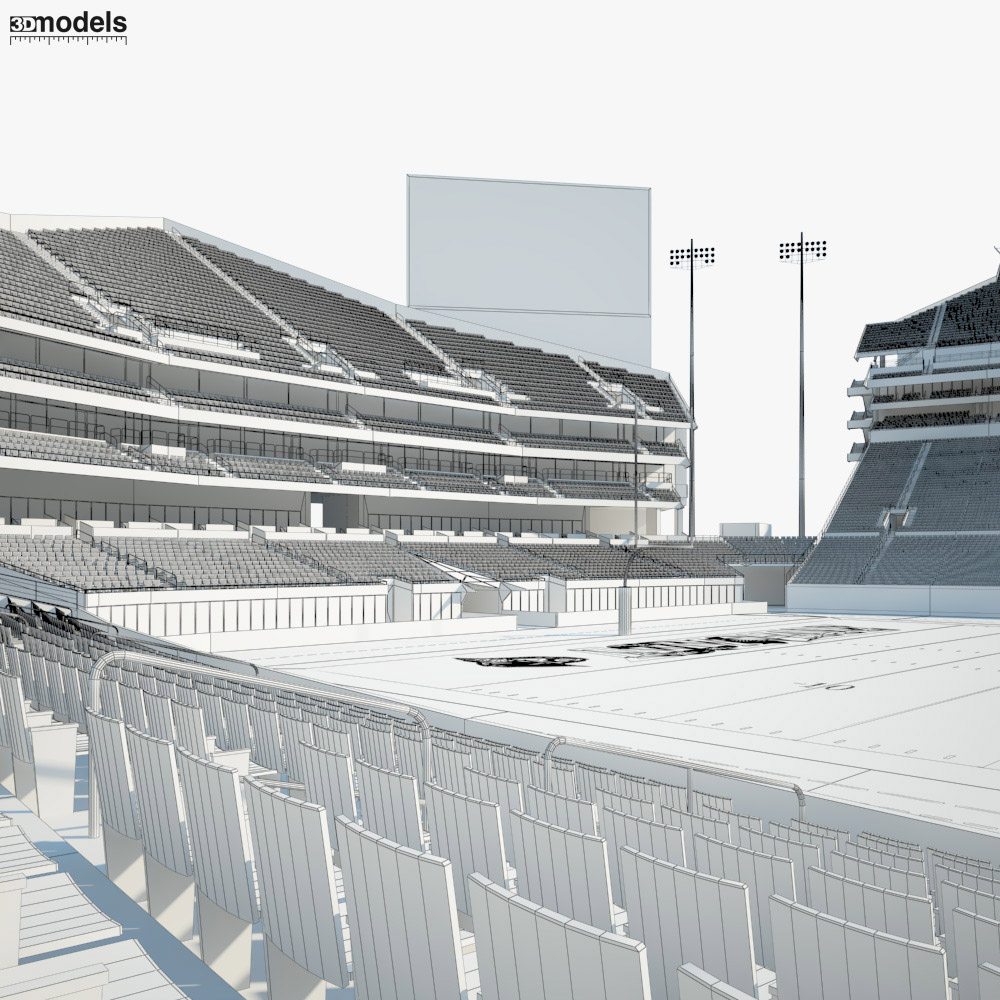 L&N Federal Credit Union Stadium 3D model - Download Stadium on ...