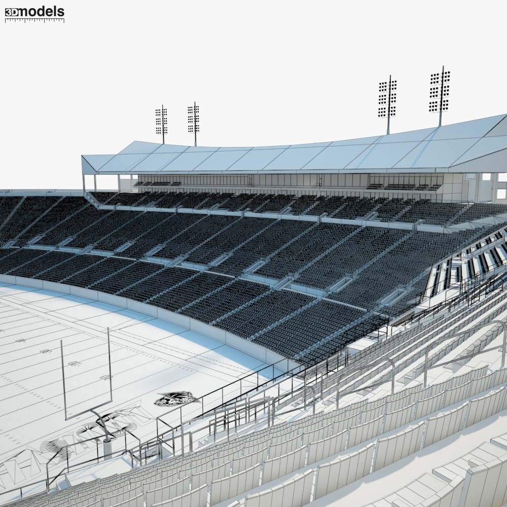 L&N Federal Credit Union Stadium 3D model - Download Stadium on ...