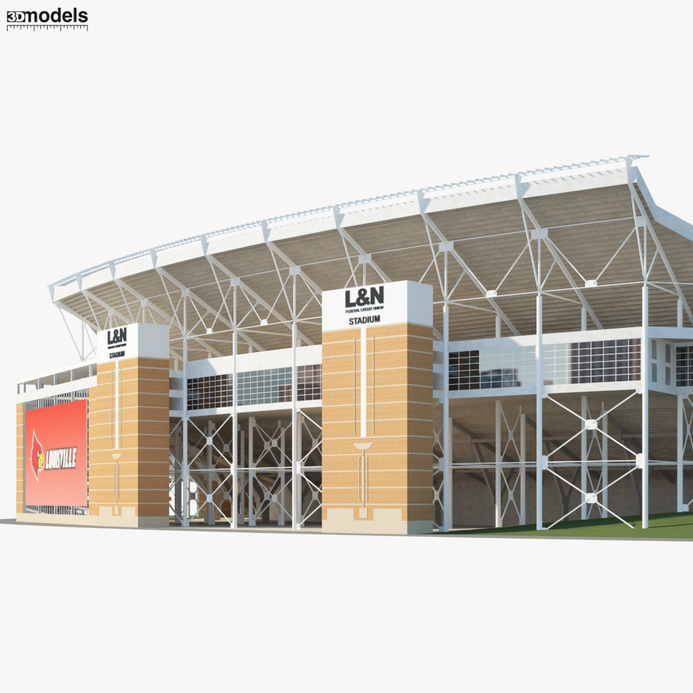 L&N Federal Credit Union Stadium 3D model - Download Stadium on ...