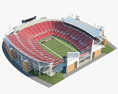 L&N Federal Credit Union Stadium 3D model - Download Stadium on ...