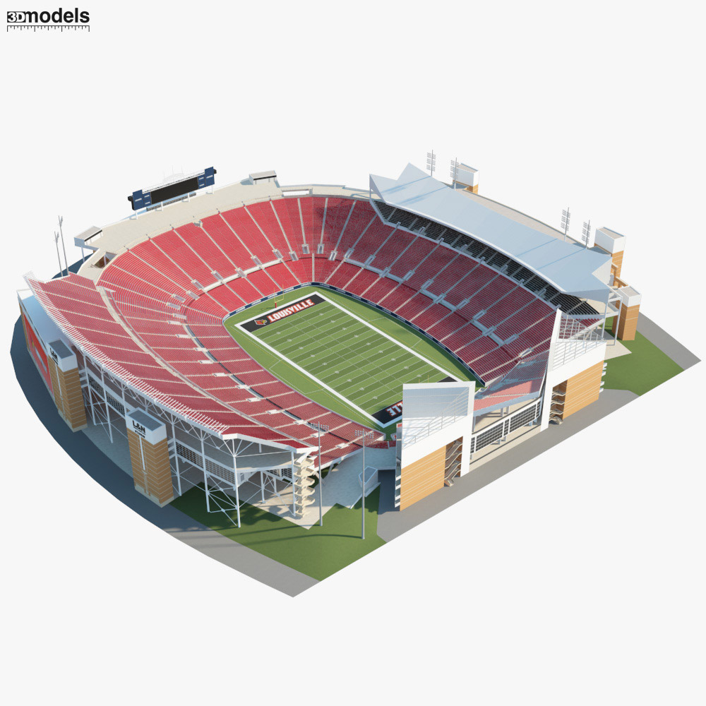 L&N Federal Credit Union Stadium 3D model - Download Stadium on ...