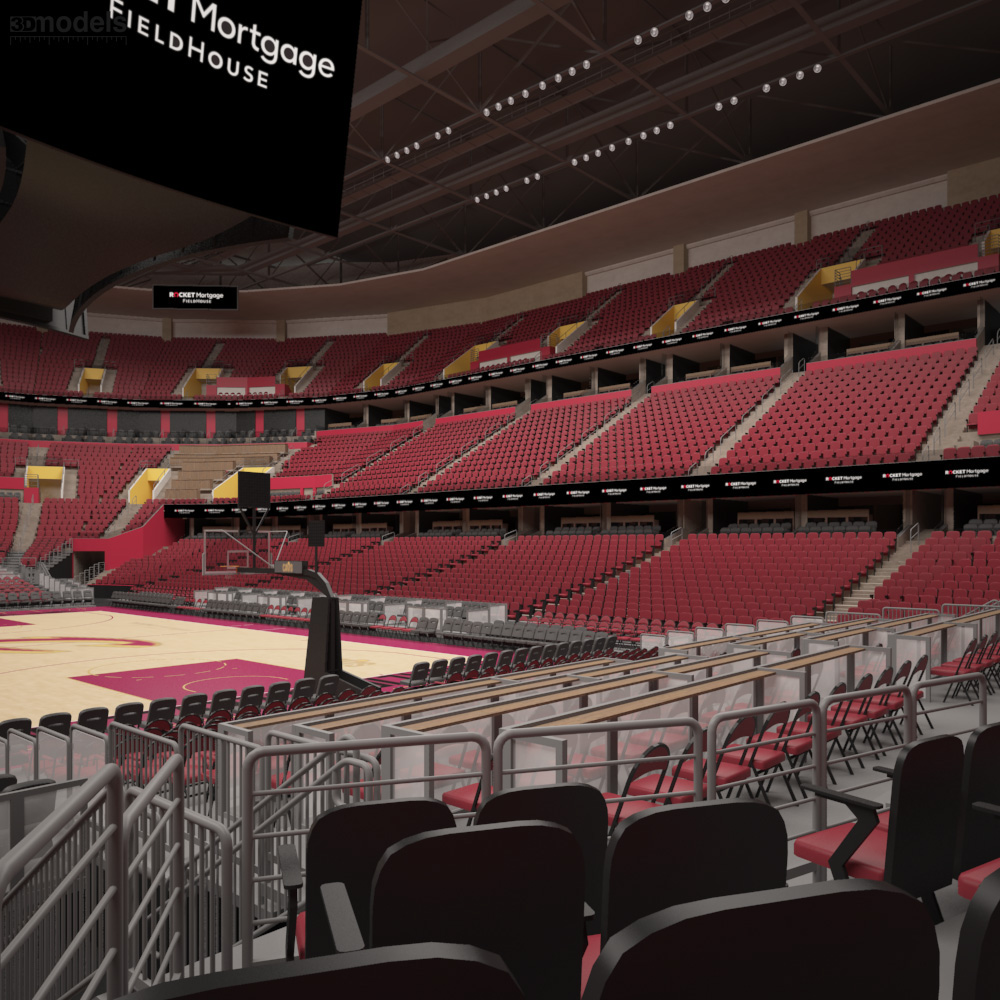 Rocket Mortgage Fieldhouse 3D model - Download Stadium on 3DModels.org