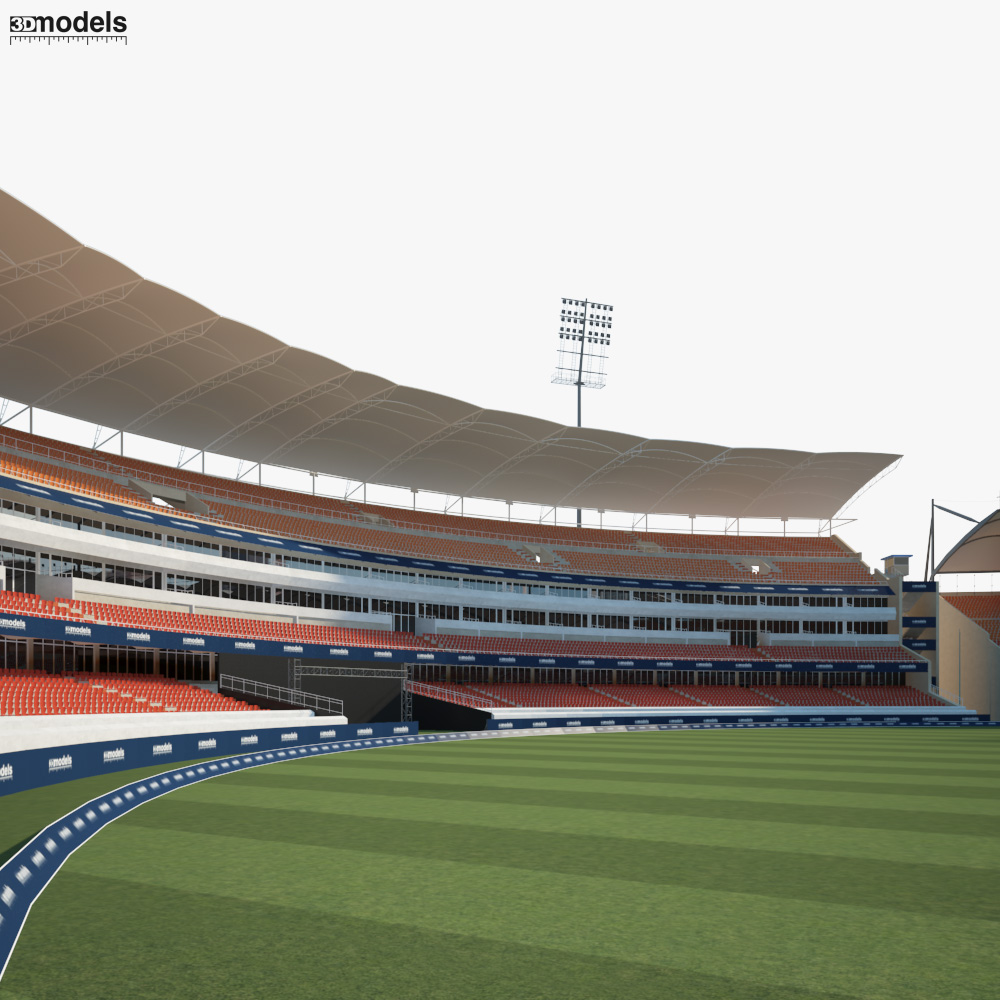 Stadion Kriket Internasional Rajiv Gandhi model 3D - Unduh Stadion pada ...