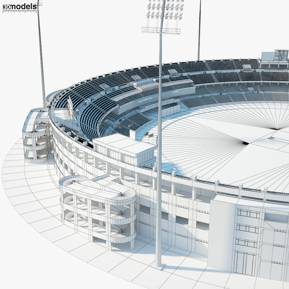 Maharaja Yadavindra Singh Cricket Stadium 3D model - Download Stadium ...