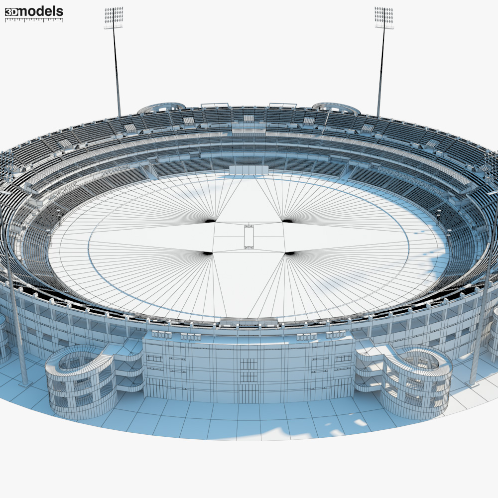 Maharaja Yadavindra Singh Cricket Stadium 3D model - Download Stadium ...