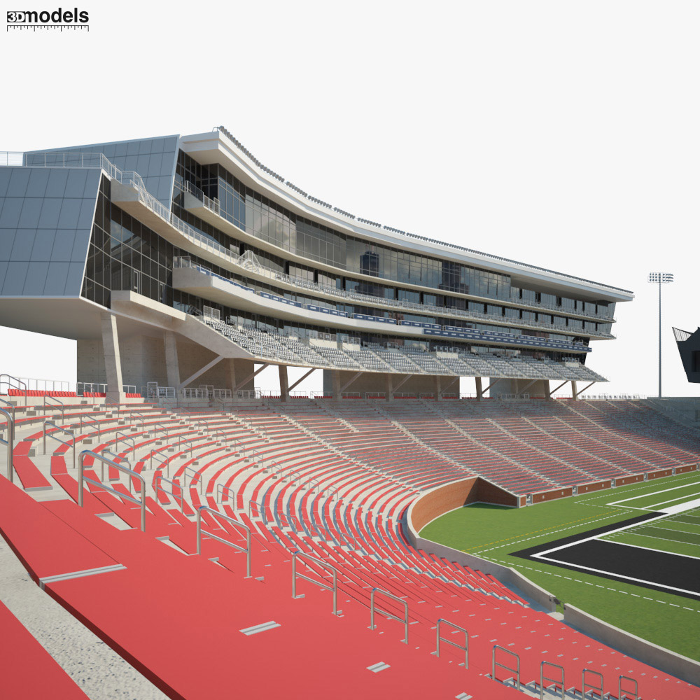 Nippert Stadium 3D model - Download Stadium on 3DModels.org