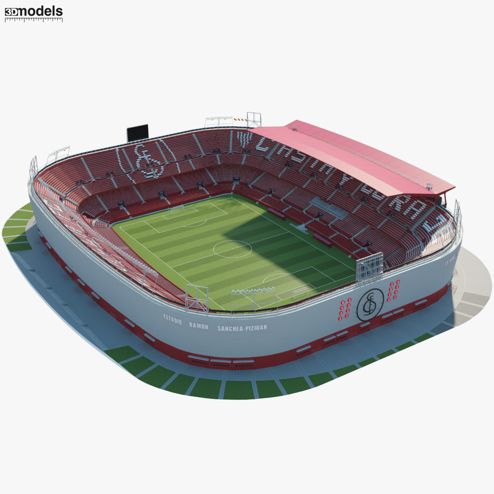 Ramon Sanchez Pizjuan Stadium 3D model - Download Stadium on 3DModels.org