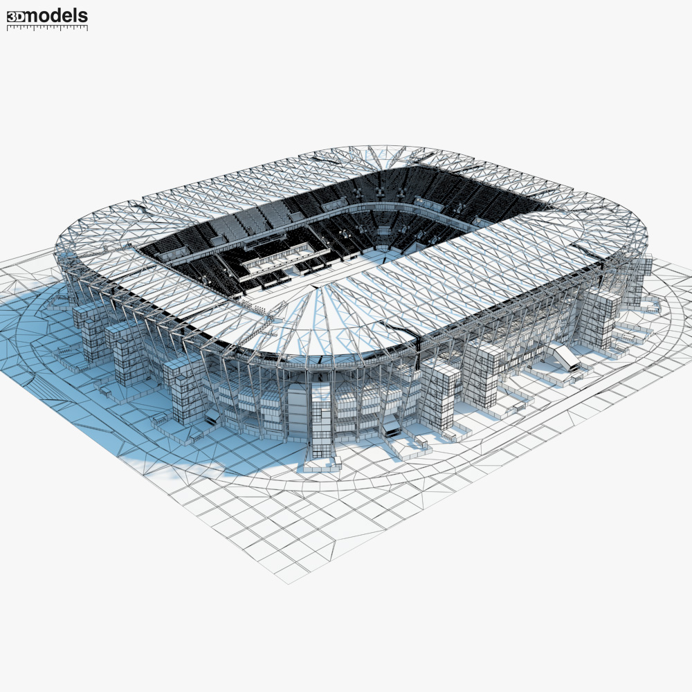 Stadium 974 3D model - Download Stadium on 3DModels.org