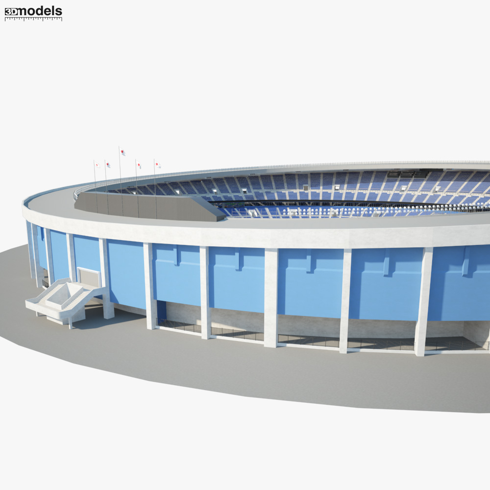 Zozo Marine Stadium 3D model - Download Stadium on 3DModels.org