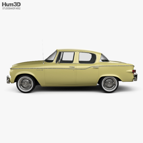 Studebaker Lark sedan 1960 3D model - Download Sedan on 3DModels.org