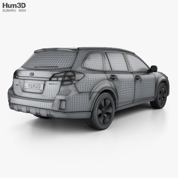 Subaru Outback 2010 3D model - Download Crossover SUV on 3DModels.org