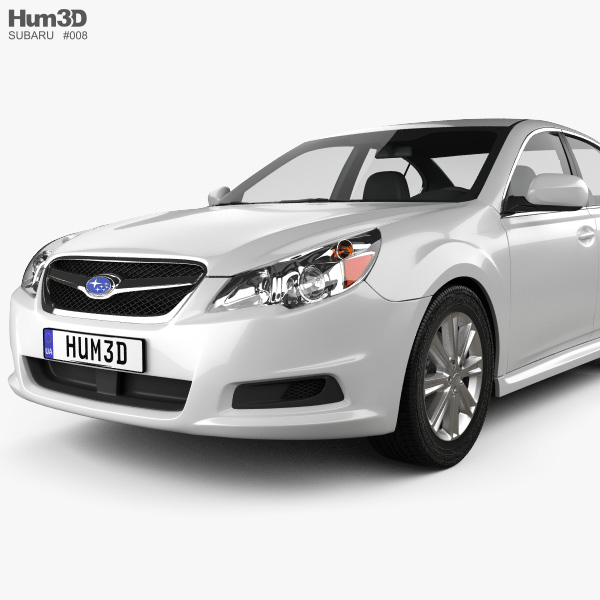 Subaru Legacy sedan US 2014 3D model - Download Sedan on 3DModels.org