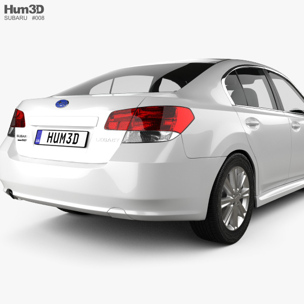 Subaru Legacy sedan US 2014 3D model - Download Sedan on 3DModels.org