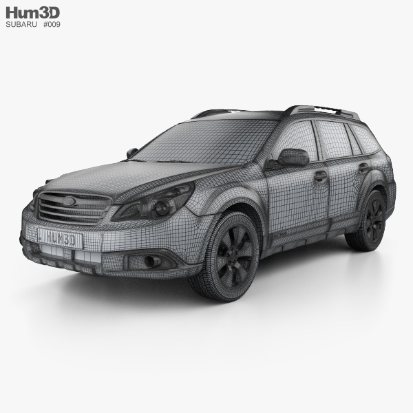 Subaru Outback US 2014 3D model - Download Crossover SUV on 3DModels.org