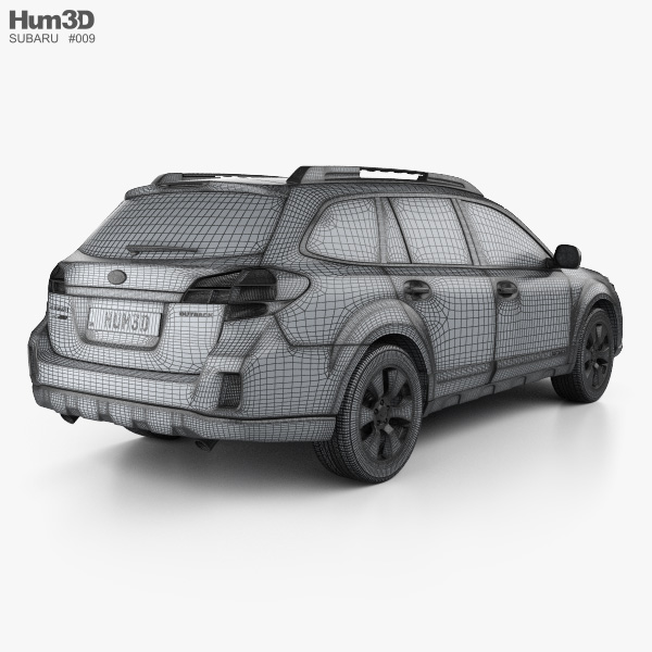 Subaru Outback US 2014 3D model - Download Crossover SUV on 3DModels.org