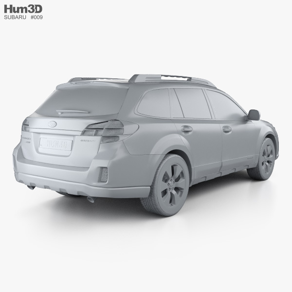 Subaru Outback US 2014 3D model - Download Crossover SUV on 3DModels.org