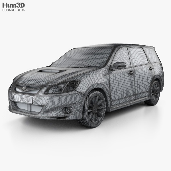 Subaru Exiga 2013 3D 모델 - 다운로드 Wagon car on 3DModels.org