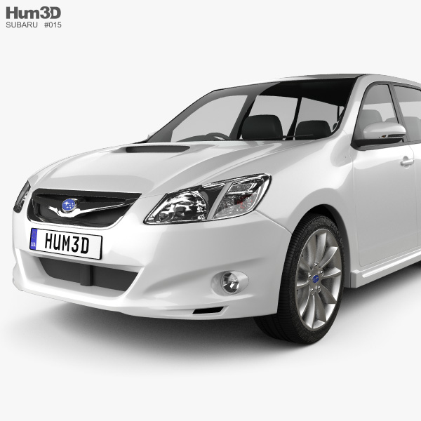Subaru Exiga 2013 3D model - Download Wagon car on 3DModels.org