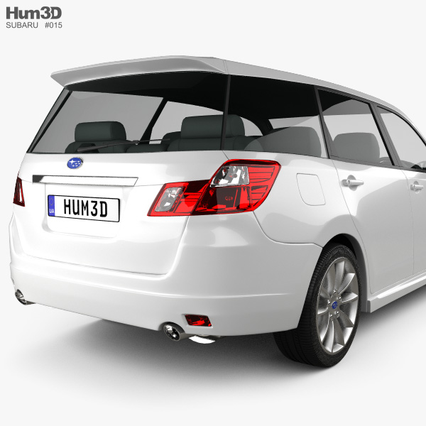 Subaru Exiga 2013 3D model - Download Wagon car on 3DModels.org