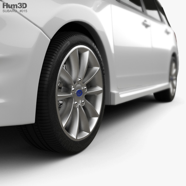 Subaru Exiga 2013 3D model - Download Wagon car on 3DModels.org