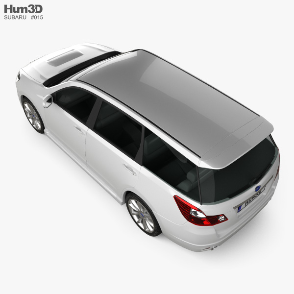 Subaru Exiga 2013 3D model - Download Wagon car on 3DModels.org