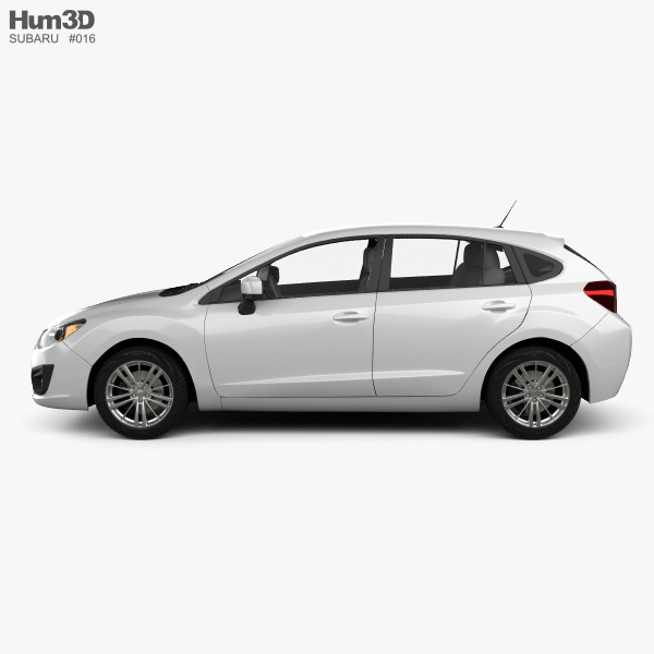 Subaru Impreza hatchback 2015 3D model - Download Hatchback on 3DModels.org