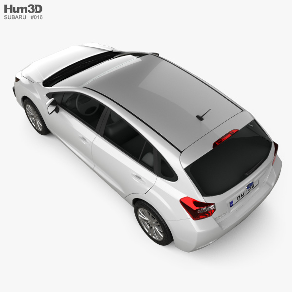 Subaru Impreza hatchback 2015 3D model - Download Hatchback on 3DModels.org