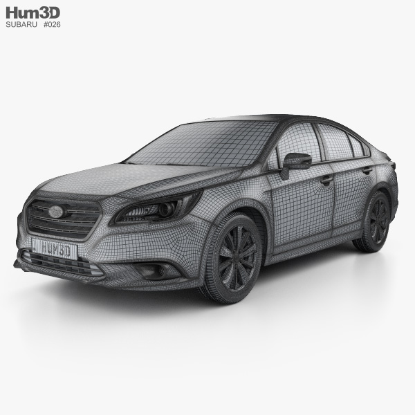 Subaru Legacy 2017 3D model - Download Sedan on 3DModels.org