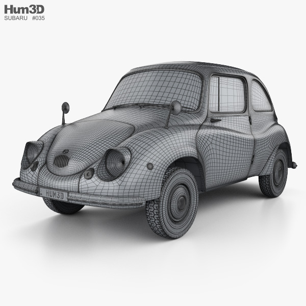 Subaru 360 1958 3D model - Download Sports car on 3DModels.org