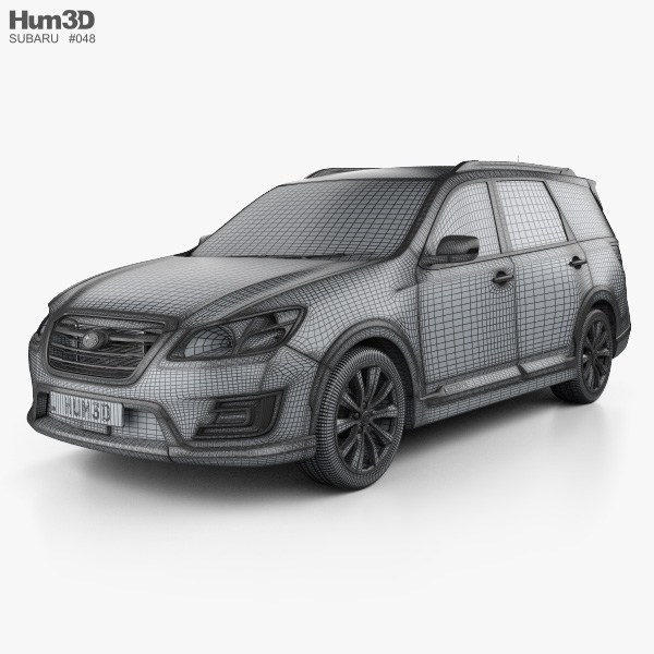 Subaru Exiga Crossover 7 2018 3D model - Download Crossover SUV on ...