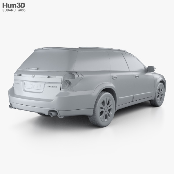 Subaru Outback 2012 3D model - Download Wagon car on 3DModels.org