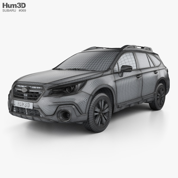 Subaru Outback US-spec 2020 3D model - Download Wagon car on 3DModels.org