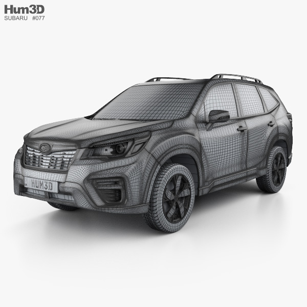 Subaru Forester Touring 2021 3D model - Download Crossover SUV on ...