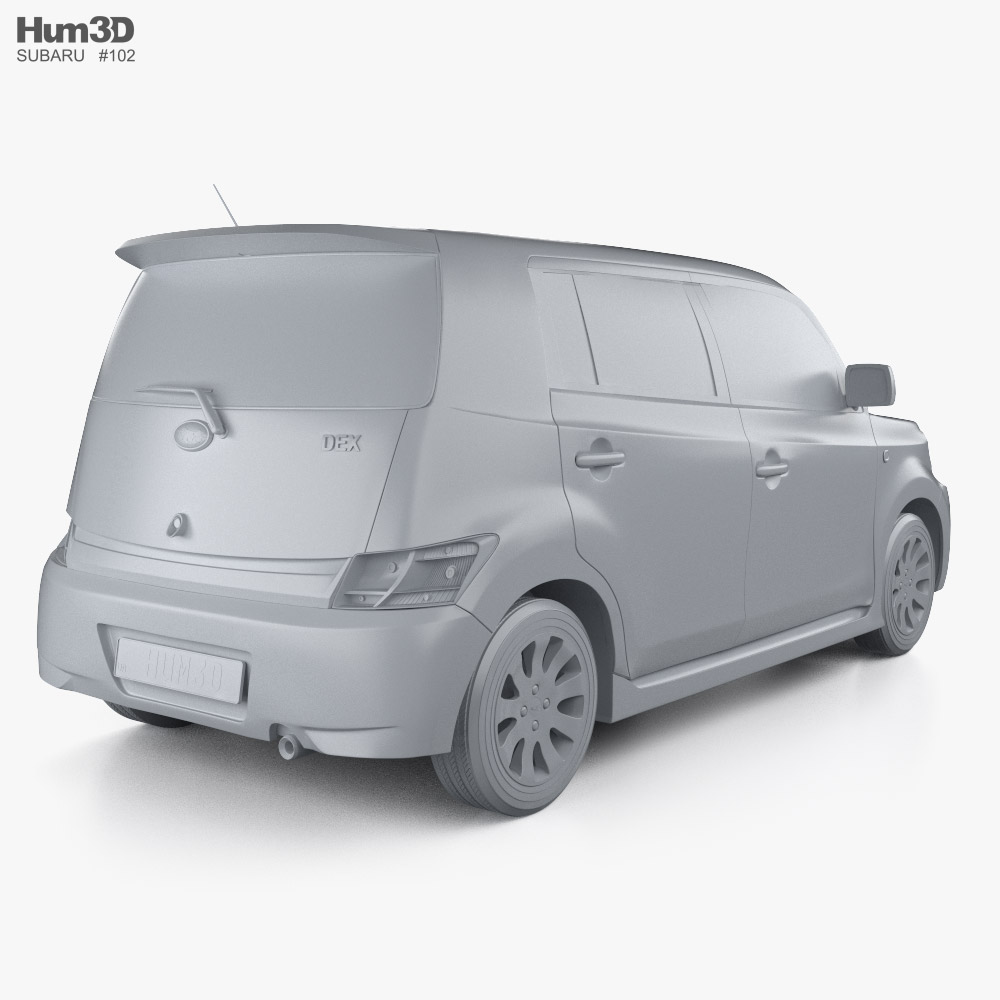 Subaru Dex 2011 3D model - Download Hatchback on 3DModels.org