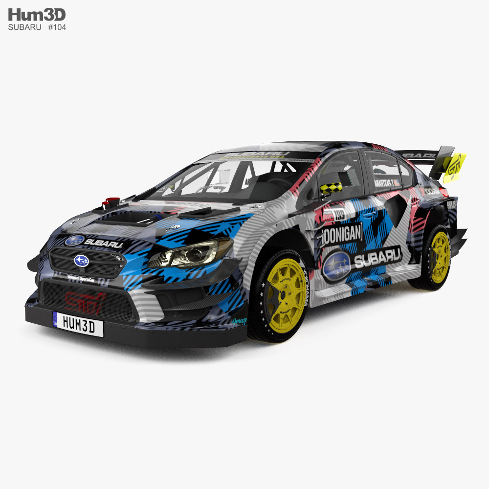 Subaru WRX STI Gymkhana 2023 3D model - Download Sports car on 3DModels.org