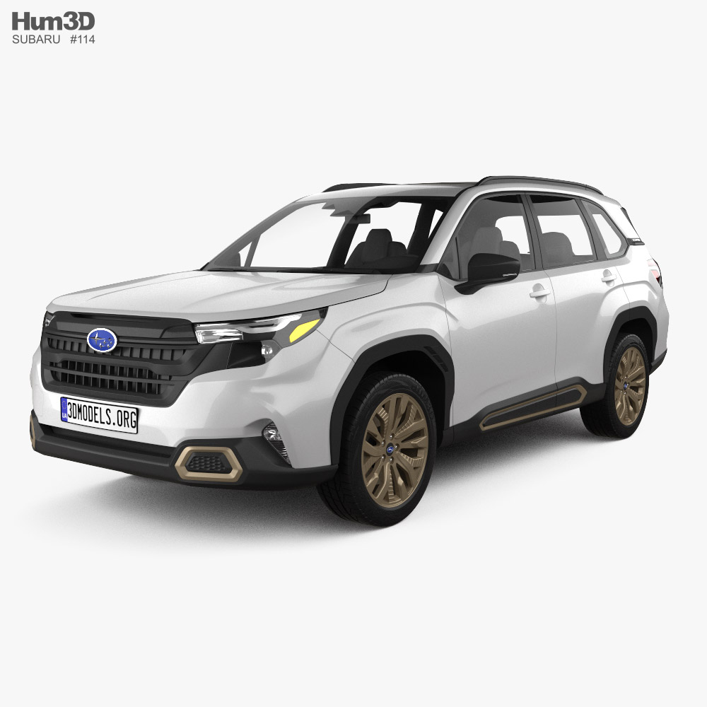 Subaru Forester Sport 2025 3D model - Download Crossover SUV on ...