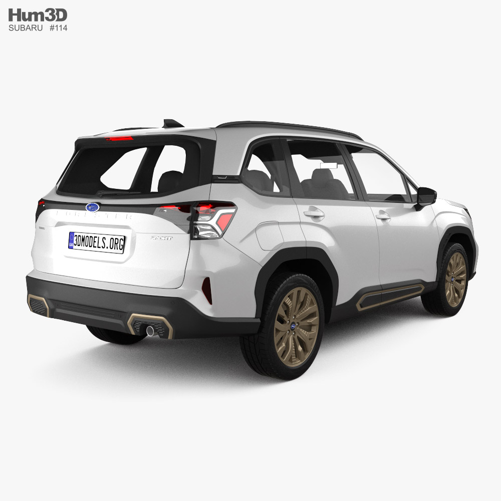 Subaru Forester Sport 2025 3D model - Download Crossover SUV on ...