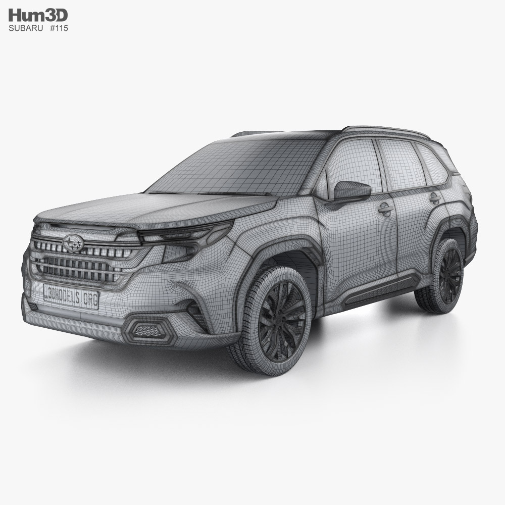 Subaru Forester Touring 2025 3D model - Download Crossover SUV on ...