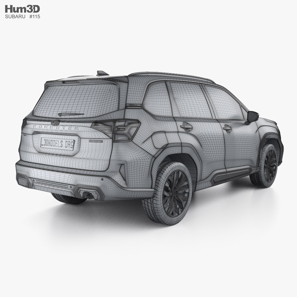 Subaru Forester Touring 2025 3D model - Download Crossover SUV on ...