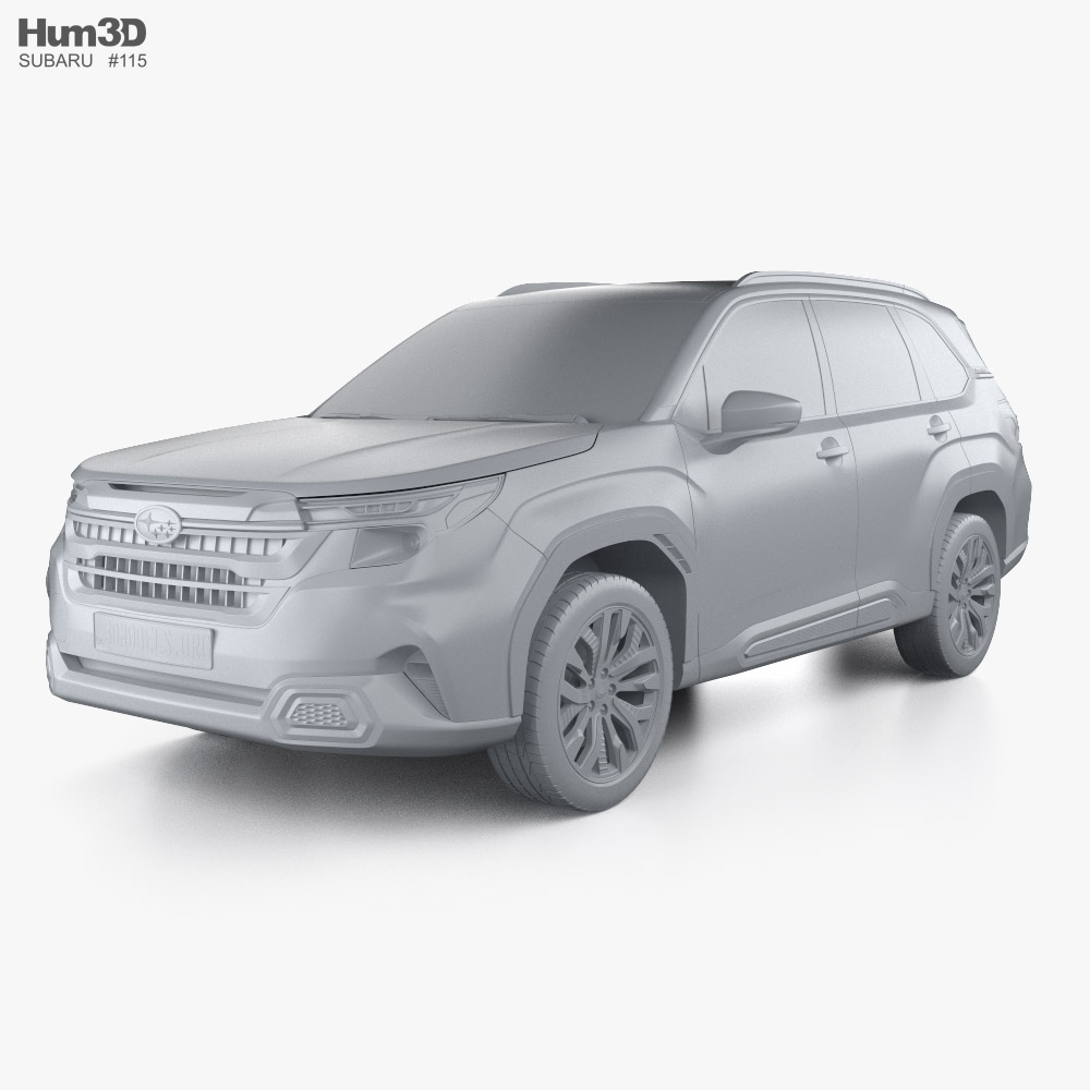 Subaru Forester Touring 2025 3D model - Download Crossover SUV on ...