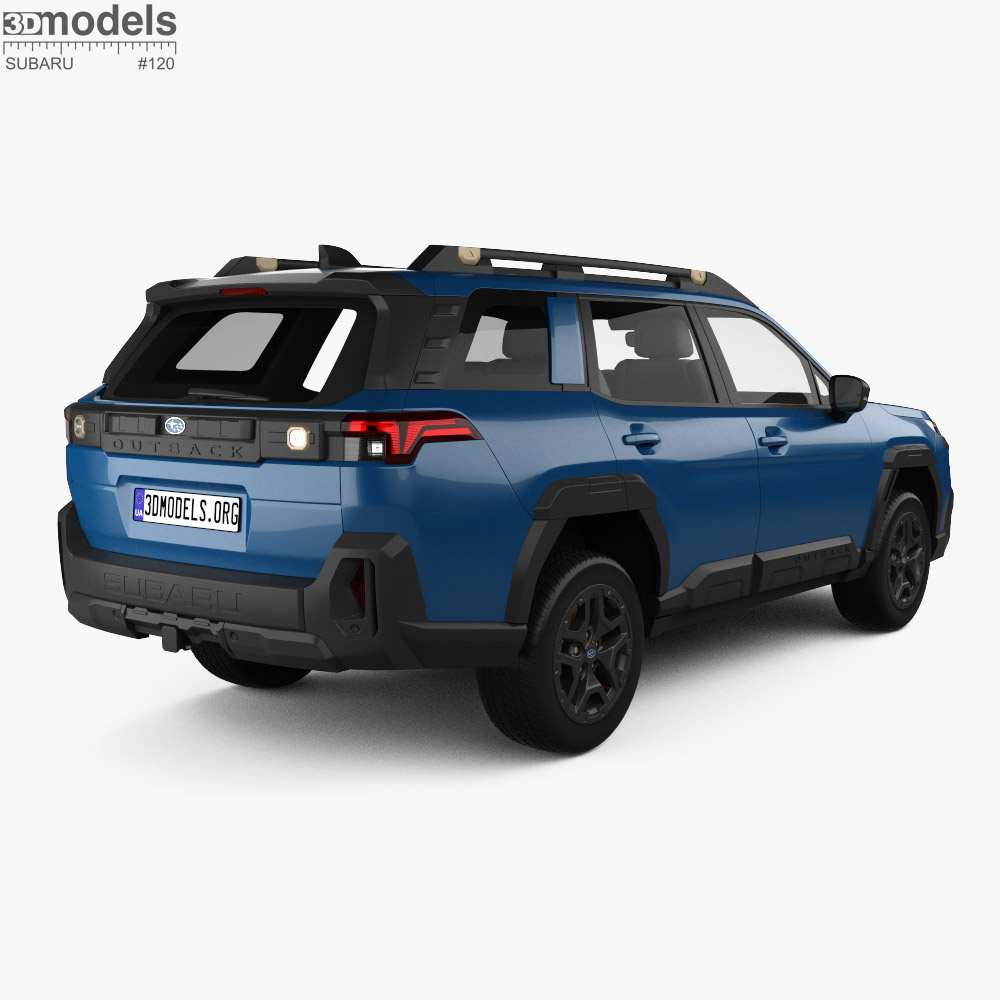 Subaru Outback Wilderness 2025 3D model - Download Crossover SUV on ...